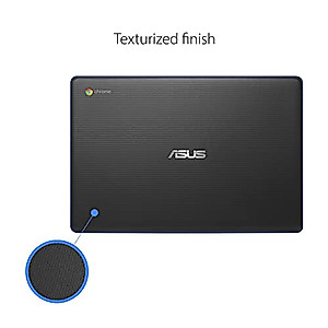 ASUS Chromebook C403 Rugged & Spill Resistant Laptop, 14.0" HD, Intel Celeron N3350 Processor, 4GB RAM, 32GB eMMC 810G Durability, Dark Blue, Chrome OS, C403NA-WS42-BL (Renewed)