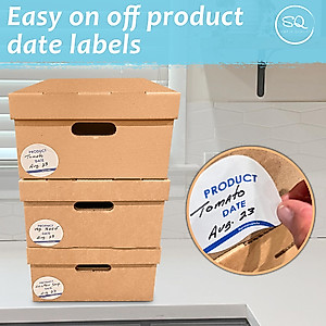 Mason Jar Storage Box Set of Three for Quart Size Canning Jars with Handles Heavy Duty Stackable Cardboard Box for Regular and Wide Mouth 32 Oz Mason Jars Canning Jar Storage Box With Labels