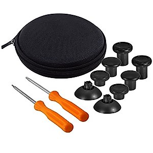 WPS 8 Pcs Replacement Swap thumbsticks Fits for PS4 DualShock 4 Controller Xbox One Elite Xbox One Controller