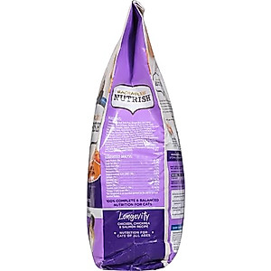Rachael Ray Nutrish Longevity Premium Natural Dry Cat Food, Chicken with Chickpeas & Salmon Recipe, 3 Pounds