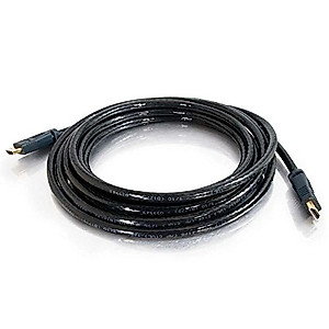 Legrand - C2G Plenum Rated Ethernet Cable, Plenum Rated HDMI Cable, HDMI Cable, HDMI Cable 25 ft, Black High Speed Ethernet Cable, 1 Count, C2G 41191
