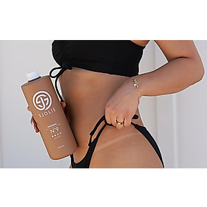 SJOLIE Spray Tan Solution - No. 9 - Medium Hydrating Tanning Spray | Sunless Tanner for Long Lasting, All Natural Glow (8oz)