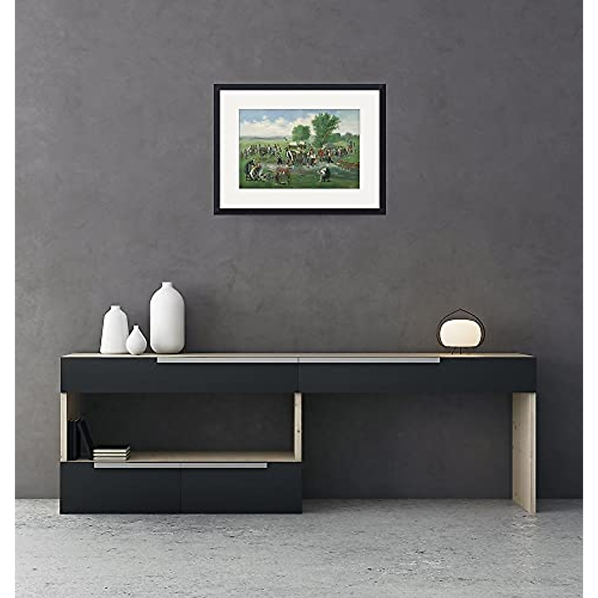 Imagekind Framed Print Entitled, Handcart Pioneers C. C. A. Christensen by Celestial Images | 28x22