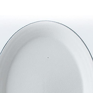 KOWMcp Dinner Plates Creative Fruit Plate, Home Steamed Fish Plate, Ceramics Home Dinner Plate Oval Large Fish Plate Dinner Plate