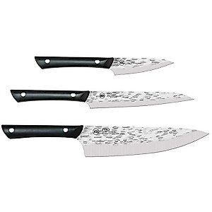 kai PRO 3 Piece Starter Knife Set, Kitchen Knife Set, Includes 8" Chef's Knife, 3.5" Paring Knife, and 6" Utility Knife, From the Makers of Shun