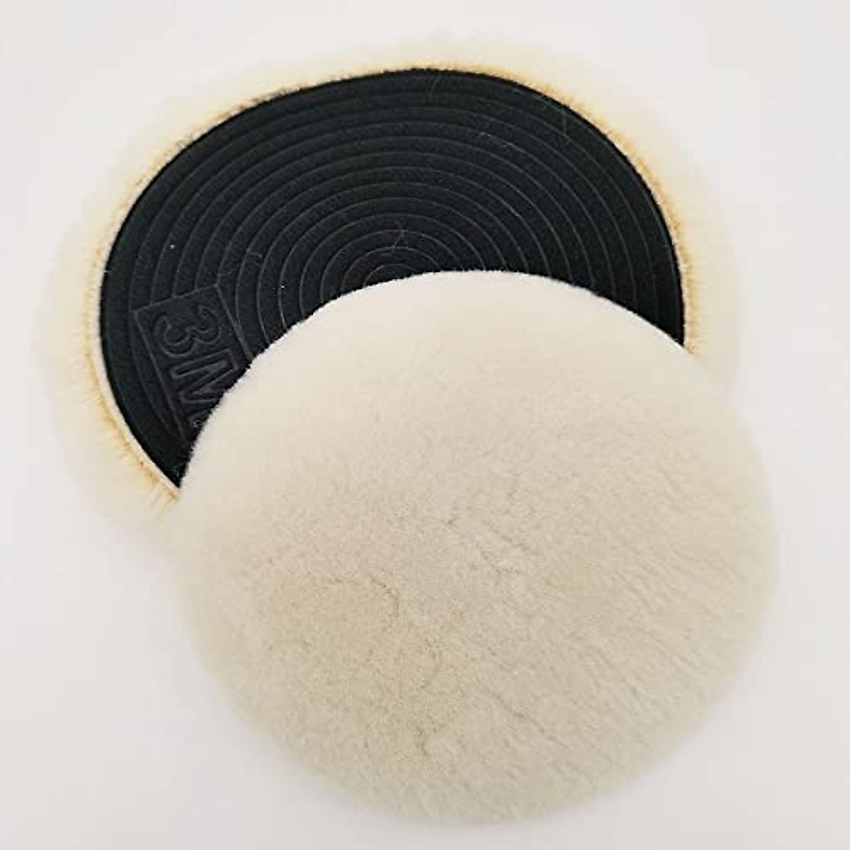 SiMaXuanCar Wool Polishing Pad 5 inch Velcro Polishing Pad for Drill Buffer Attachment with M14 Drill Adapter