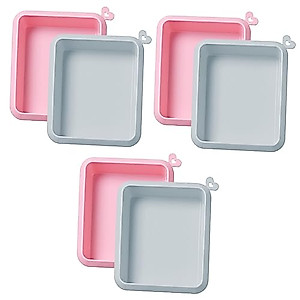 Hemoton 6 Pcs Cake Pan Charlotte Cake Pan Silicone Cookie Mold Clay Oven Cupcake Baking Mold Cheesecake Baking Pan Quick Release Bread Pan Silica Gel Cake Tins Doughnut Mold Baking Molds