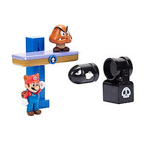 Super Mario Nintendo 2.5" Switchback Hill Diorama Set