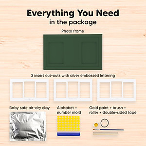 KeaBabies Pregnancy Journal, Pregnancy Announcements and Pregnancy Journal, Pregnancy Announcements - 80 Pages Hard Cover Pregnancy Book For Mom To Be Gift - Personalized Baby Gift, Baby Footprint Kit