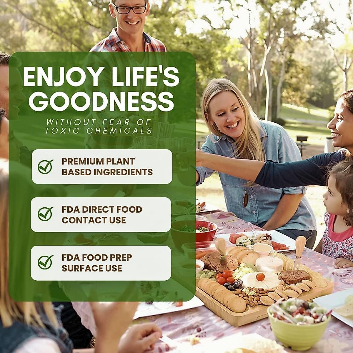 Wood Master's Secret Non-Toxic, Food Safe Cutting Board Oil, Conditioner & Sealer. Exceeds FDA Food Contact Surface Regulations. Also Works On Butcher Blocks, Wood Counters & More (8Oz)