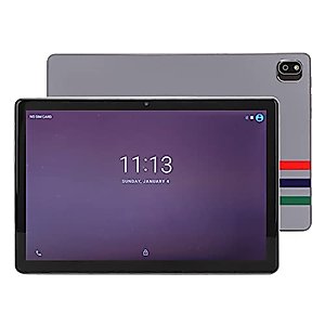 Cosiki 4G LTE Tablet, Dual Card Slots 6000mAh Battery 10.1 Inch IPS Octacore CPU US Plug 100-240V (US Plug)