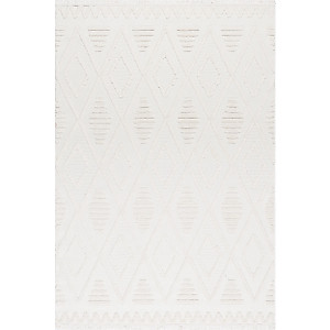 nuLOOM Annaka Trellis 5x8 Area Rug for Living Room Bedroom Dining Room, Cream