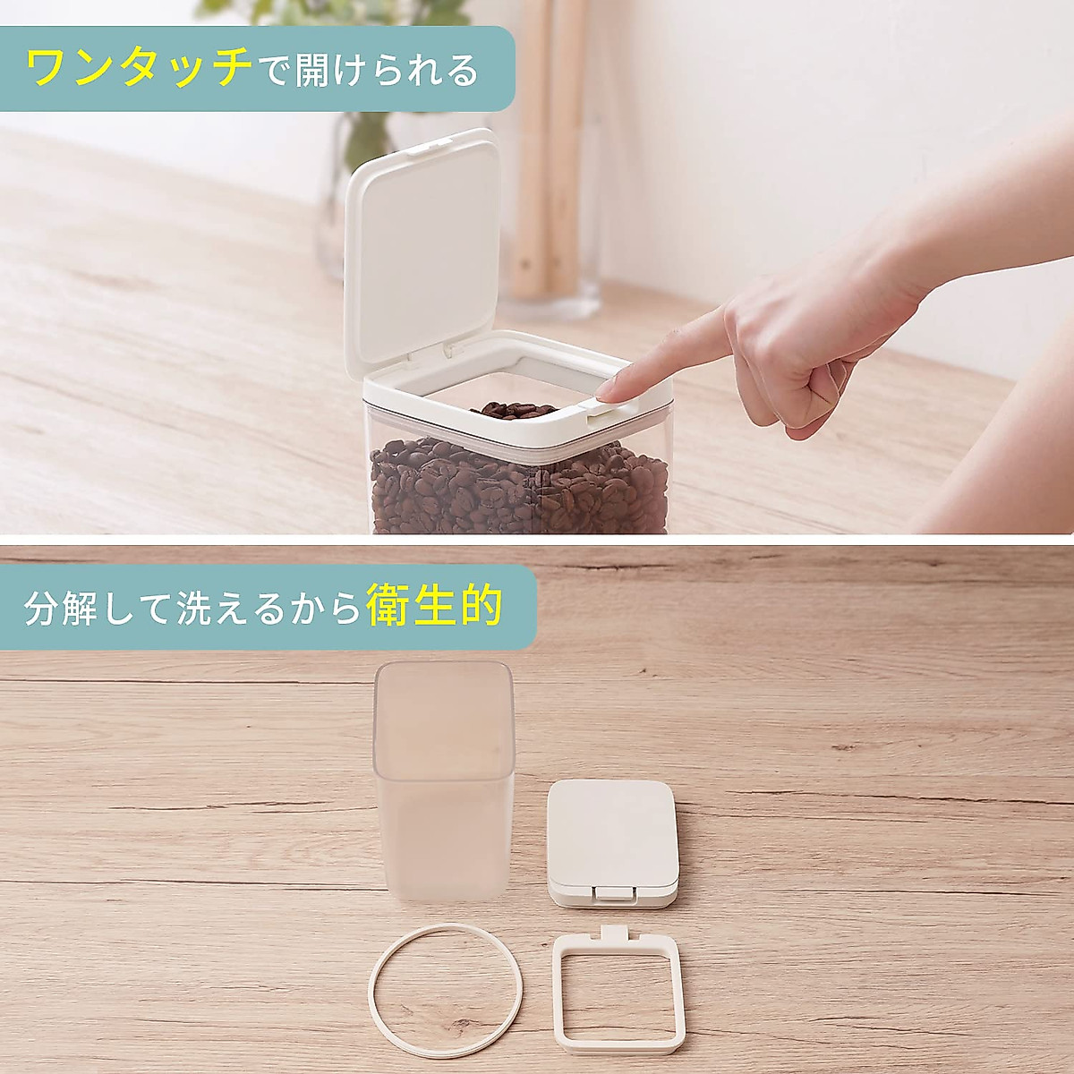 Marna K763CL Storage Container, Tall/Clear, Kitchen Storage, Plastic, Ingredients, Condiments, Moisture Resistant, Good Lock Container