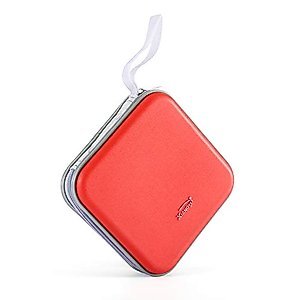 Home Wing Durable CD Case, DVD Storage for Movies on DVD Collection Red