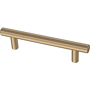 Franklin Brass Bar Cabinet Pull, Champagne Bronze, 3-3/4 in (96mm) Drawer Handle, 10 Pack, BAR096Z-CZ-B