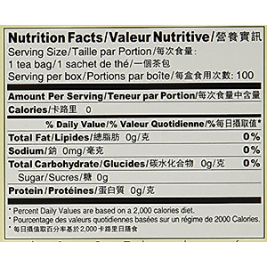 Prince of Peace Organic Jasmine Green Tea, 100 Tea Bags – 100% Organic Green Tea – Unsweetened Green Tea – Lower Caffeine Alternative to Coffee – Herbal Health Benefits