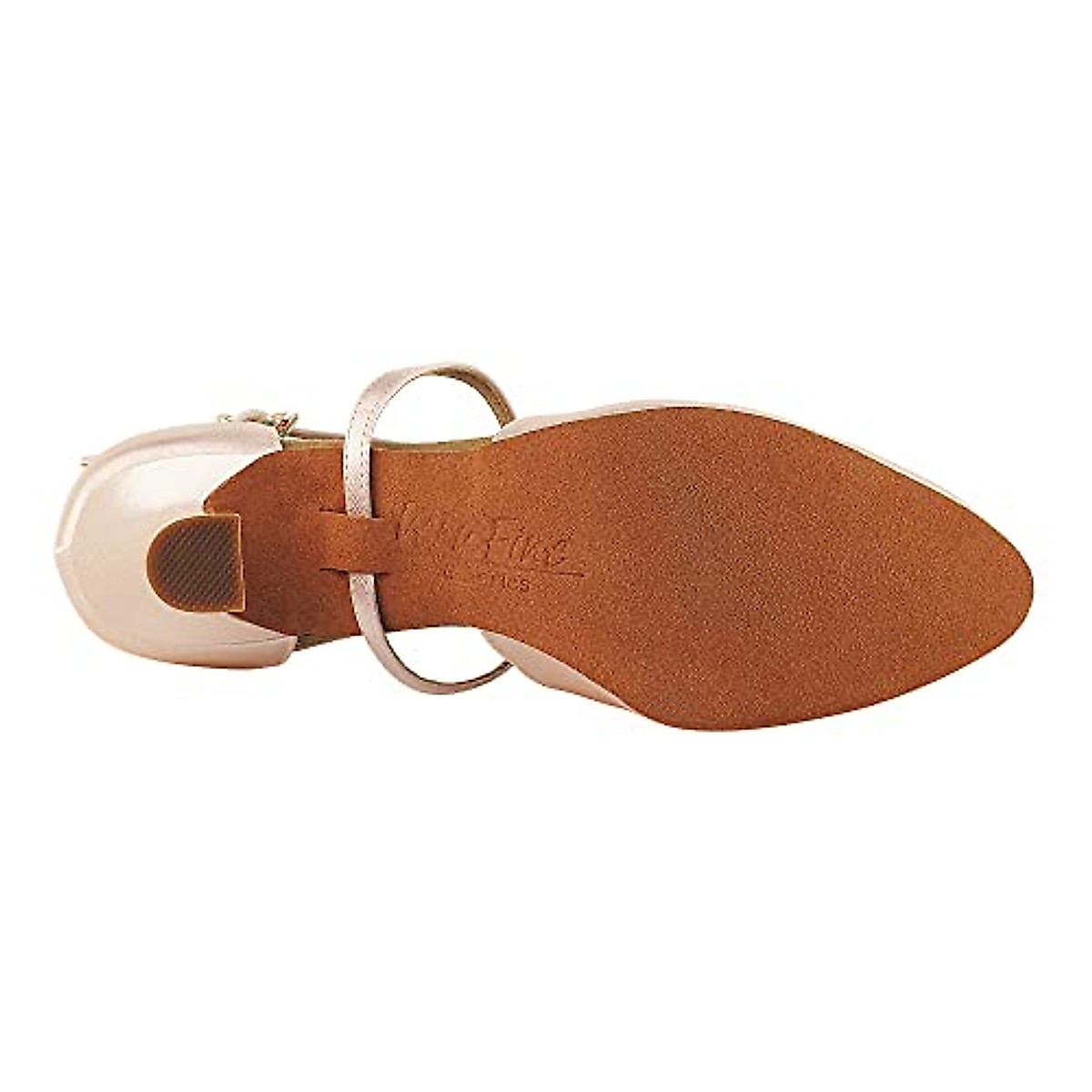 Very Fine Melody Women's Smooth Latin Ballroom Dance Shoes 2.5" Spool Heel Flesh Satin US Size 7.5