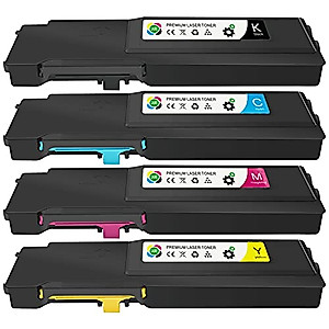 CAIRE C405 Toner Remanufactured Toner Cartridges Replacement for Xerox C400 C405 Versalink C400DN C405DN C405N Printer(1 Black 106R03512,1 Yellow 106R03513,1 Cyan 106R03514,1 Magenta 106R03515)