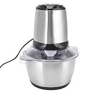 Meat Mincer, Braking Function Two Level Meat Grinder 2L for Kitchen for Home (US Plug 100-120V)