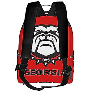 WMCYZHU Georgia Bull cute dogs Travel Laptop Backpack Adjustable College School Computer Bag