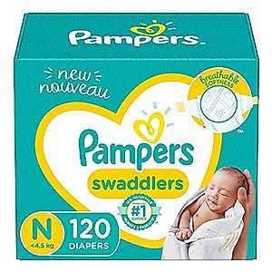 Pampers Swaddlers Newborn Diaper Size 0 120 Count
