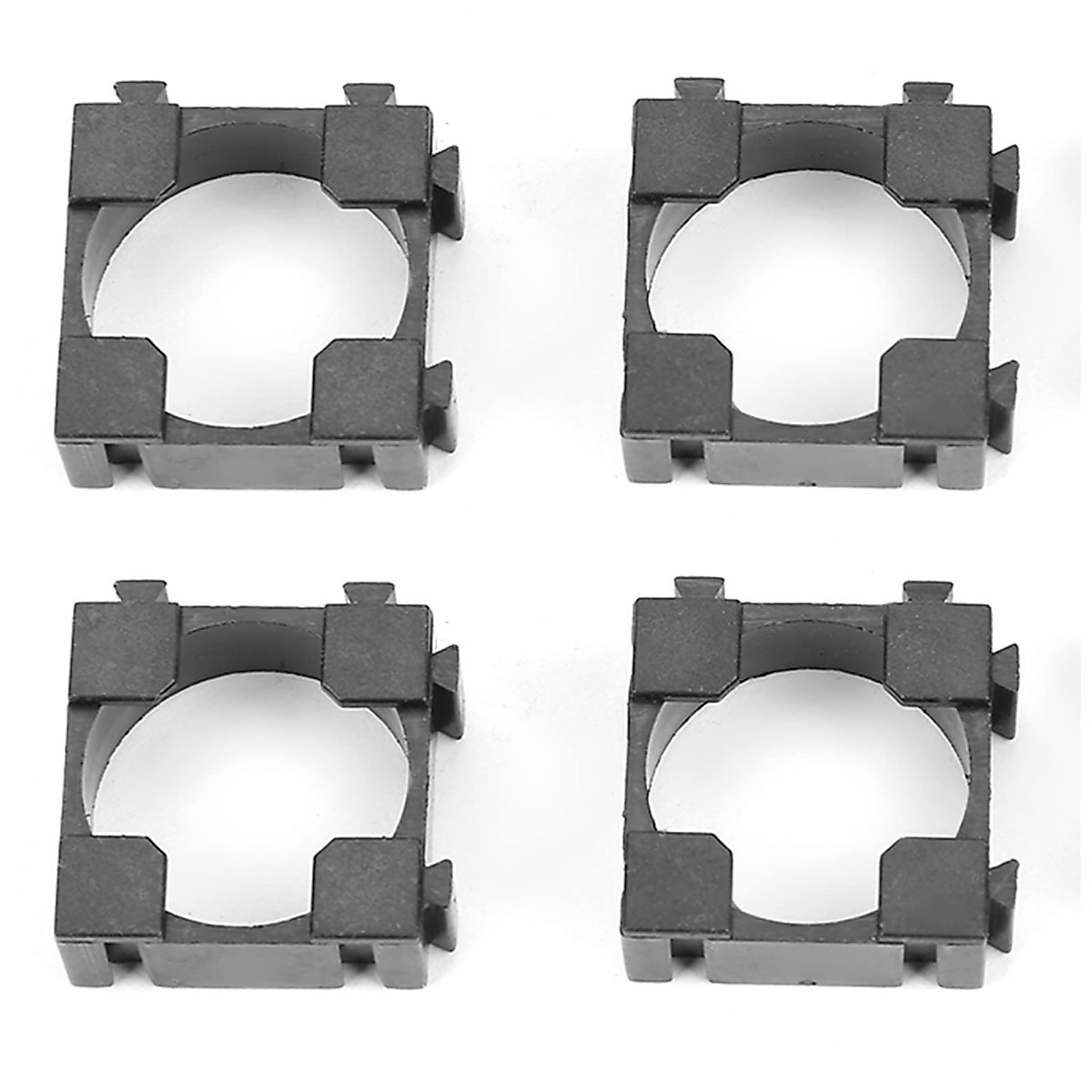 100Pcs Lithium Battery Holder, Plastic Battery Pack Bracket Cylindrical Cell Battery Stand Cell Spacer for DIY Fixed Battery