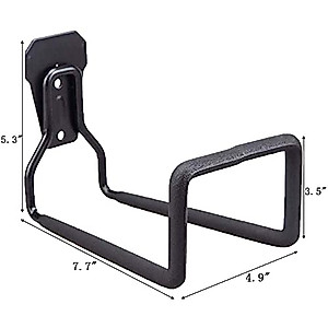 AIKEXIAN 2 Pack Garden Hose Holder, Tough Metal Wall Mount Hose Hook Hanger, Garage Hook, Heavy Duty Tube Hose Stand for Outside Yard