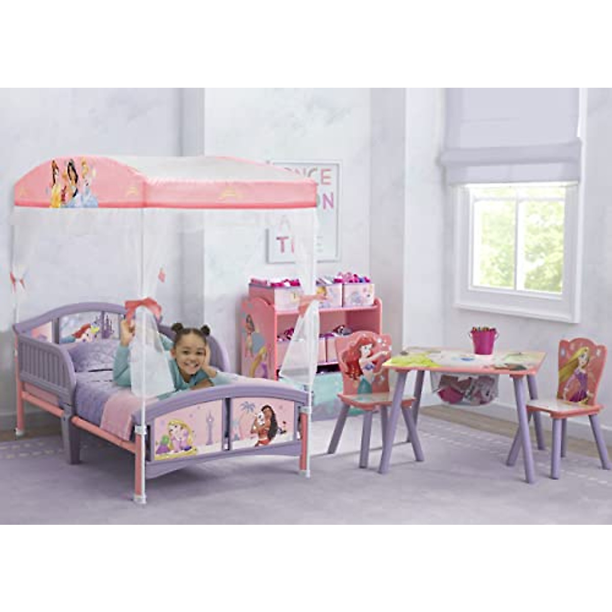 Delta Children Canopy Toddler Bed, Disney Princess