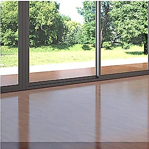 Clear PVC Desk Chair Mat 1.5mm Transparent PVC Floor Protection Pad,Table Cloth Protector,Non Slip,Wood/Tile Protection Mat for Office & Home,Area Rugs for Office Home Hard Floor Carpet,80-160cm Wide