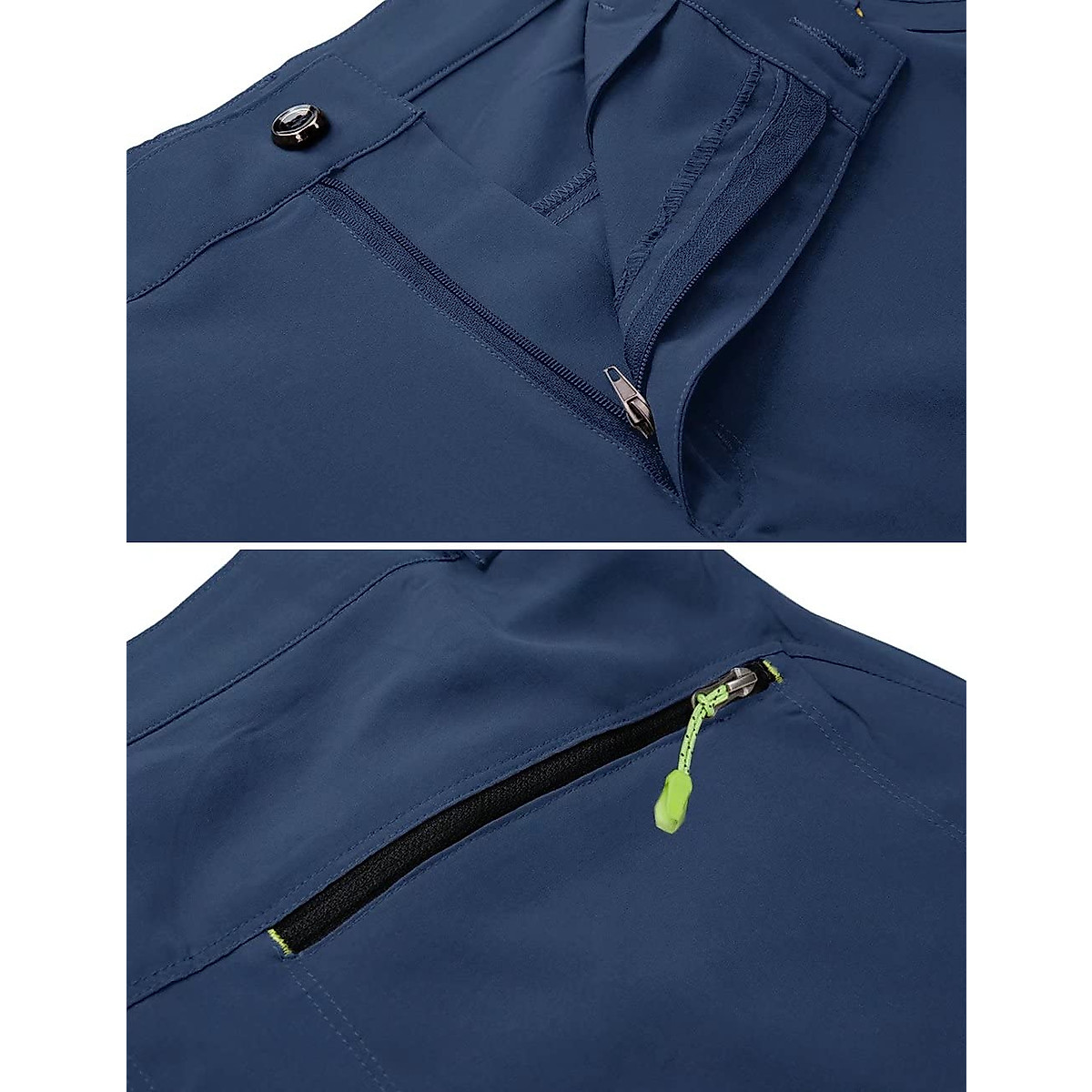 BIYLACLESEN Quick Dry Pants Men Hiking Pants Men Three-Quarter Pants Camping Pants 3/4 Shorts Men Work Pants for Men Fishing Pants for Men Cargo Long Shorts