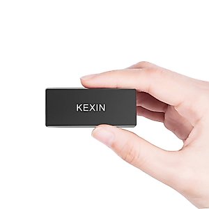 KEXIN 120GB Portable External SSD - Up to 400MB/s - USB-C, USB 3.1 Mini Game Drive Solid State Flash Drive Disk, Compatible with Mac OS, Windows, Laptop, X-Box, PS4