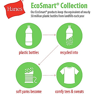 Hanes mens Ecosmart Sweatshirt, Light Steel, Large US