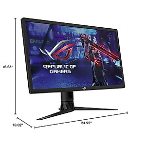 ASUS ROG Strix 27” 4K HDR 144Hz DSC Gaming Monitor (XG27UQR) - UHD (3840 x 2160), IPS, 1ms, Extreme Low Motion Blur, DisplayHDR 400, DCI-P3 90%, G-SYNC Compatible, Eye Care, DisplayPort, HDMI, USB 3.0