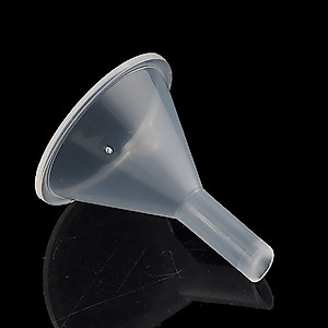 Bluelans 10pcs Small Clear Plastic Mini Funnels for Bottle Filling, Perfumes, Essential Oils, Science Laboratory Chemicals, Arts & Crafts Supplies Clear