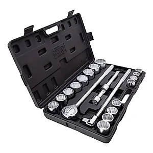 EASY LIFE PRODUCTS 21-pieces 3/4" inch Drive Socket Wrench with Carry Case