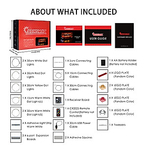 BRIKSMAX Led Lighting Kit for Creator London Bus - Compatible with Lego 10258 Building Blocks Model- Not Include The Lego Set (Remote-Control Version)