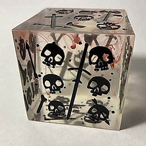 Massive Gelatinous Cube 51mm Die / Dice / Mini by Severed Books