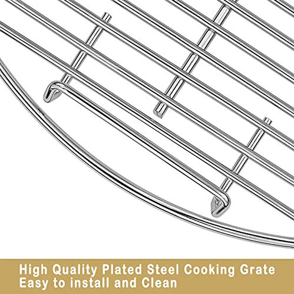 Uniflasy 7432 Upper Cooking Grate 85042 Lower Grate 63013 Charcoal Grates for Weber Charcoal Grill 18/18.5 Inch Smokey Mountain Cooker, 2 Cooking Grate and 1 Charcoal Grate 3 Pack