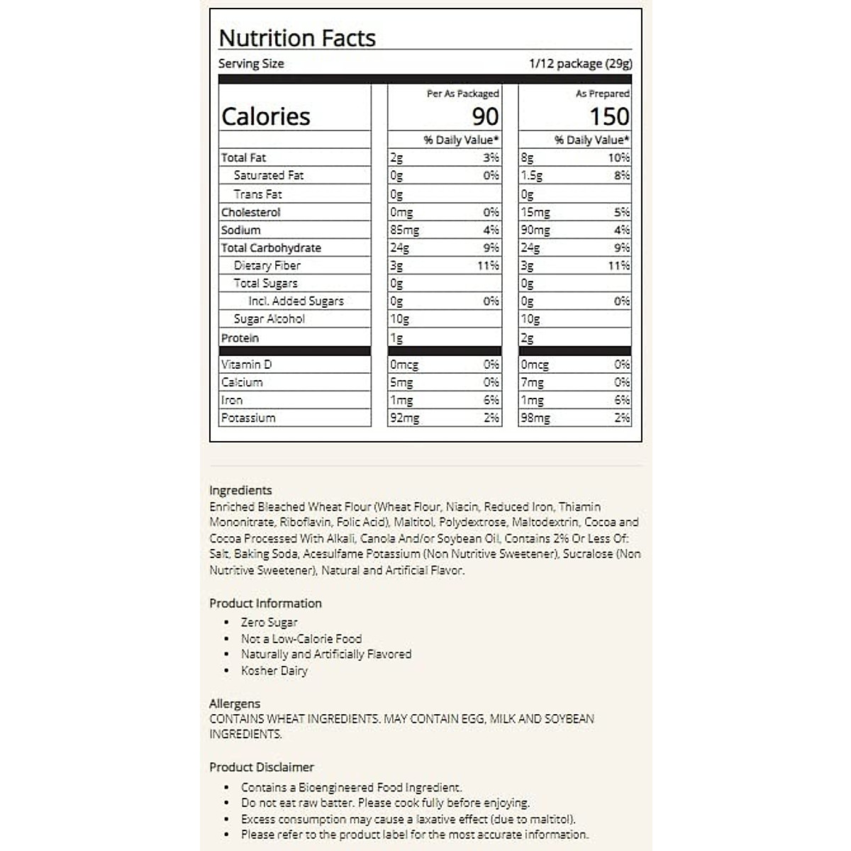 Pillsbury Zero Sugar Dessert Mixes Bundle Includes Sugar Free Brownie, Devil's Food and Yellow Cake Mixes and Vanilla and Chocolate Fudge Frostings Plus Favoricks Cake Baking Tips Card