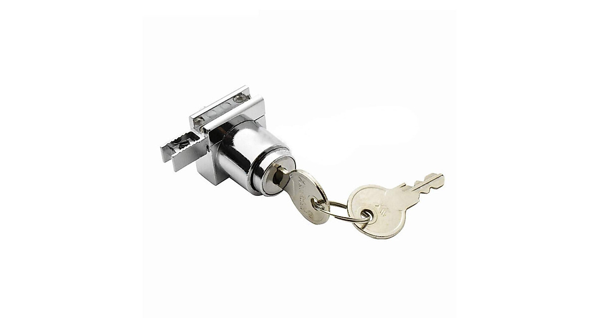 Durable Glass Cabinet Drawer Cam Lock - 2 Pack
