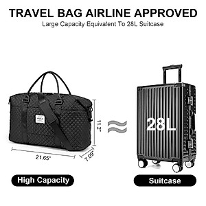 LOVEVOOK Weekender Bag for Women Cute Travel Tote Bag Gym Duffel Bag with Toiletry Bag Carry On Bag Overnight Bag with Wet Pocket Hospital Bag for Labor and Delivery