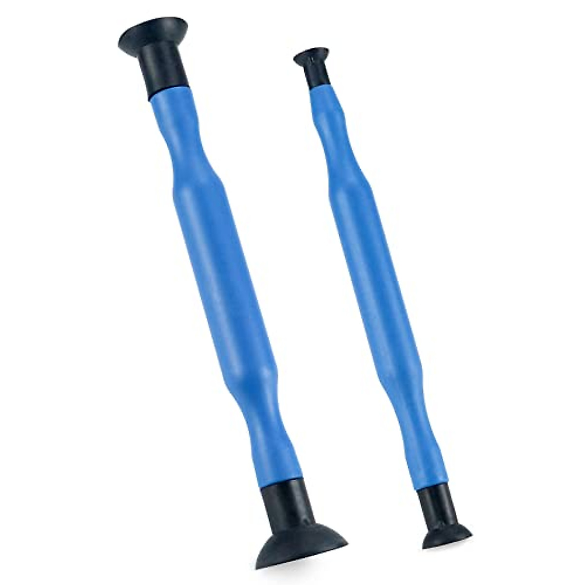 QWORK Valve Hand Lapping Stick, 4 Pack Double Ended Valve Grinding Tool with Suction Cup, Hand Valve Lapper Set 1-1/8, 1-3/8, 5/8, 3/16 Inch