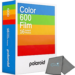 Polaroid Originals Color Instant Film for 600 and i-Type Cameras Bundle with a Cleaning Cloth