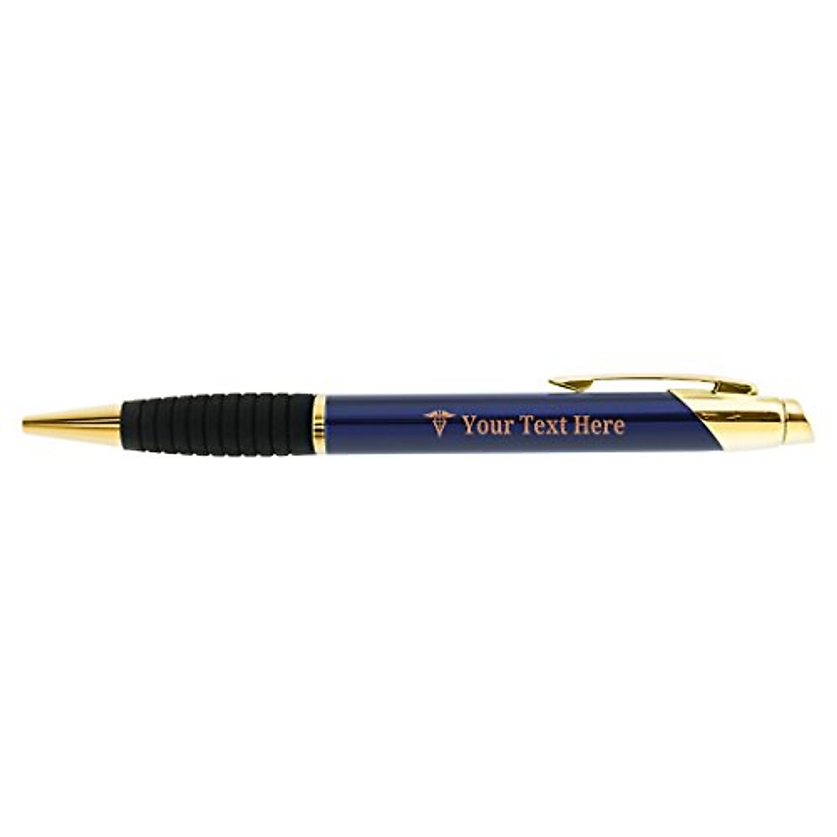 Custom Pens Veterinarian Symbol Vet Pens Engraved Blue Rotating 2-Pack Gift Personalized Pen Set
