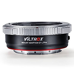 VILTROX EF-L Pro EF to L Mount Adapter Auto Focus with Security Lock Compatible with Canon EOS EF/EF-S Lens to L Mount Camera Leica SL2/Lumix S1 S1H S5/Sigma fp L