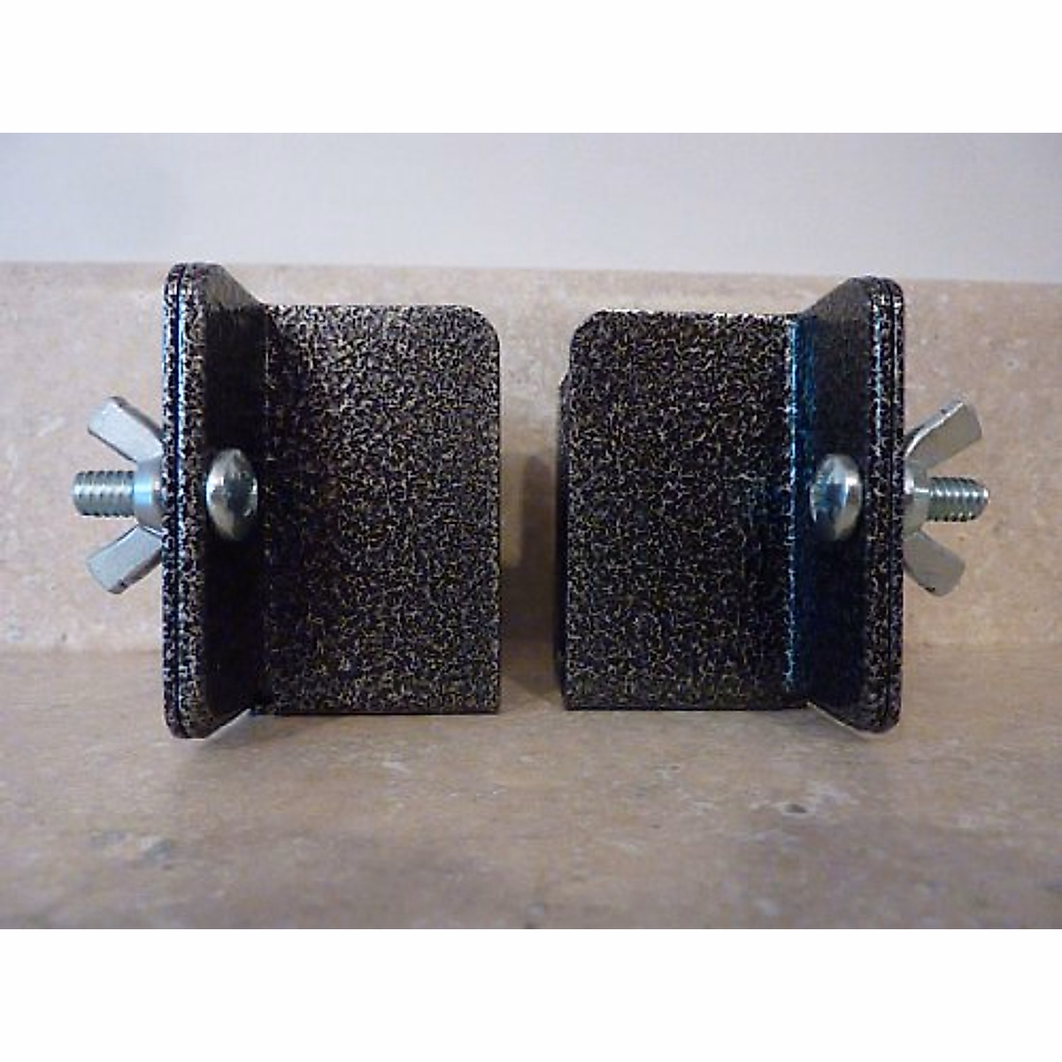 Natural Inspirations Parrot Cages Birdy Bracket 2x4 Holders (Black and Silver)