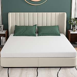 BLKMTY Queen Mattress 5 Inch Mattress Memory Foam Mattress Medium-Firm Mattress Breathable Bed Mattress for Pressure Relief & Cool Gel Mattress in Box CertiPUR-Us Certified Mattress, White
