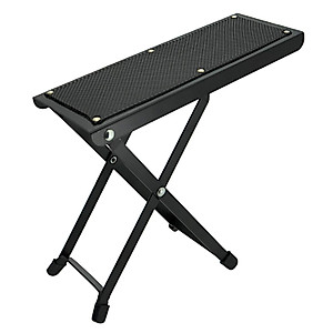 Miwayer Guitar Foot Rest 4-Position Height Adjustable Rubber End Caps and Non-Slip Rubber Padfor Com fortable and Solid Support