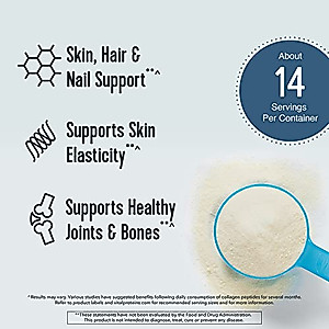 Vital Proteins Collagen Peptides Powder, Promotes Hair, Nail, Skin, Bone and Joint Health, Lemon 11 Ounce
