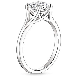 JEWELERYN Cushion Brilliant Cut 2 Carat White Excellent VVS1 Moissanite Diamond Sterling Silver Halo Engagement/Wedding Ring Set For Women, Bridal Statement Ring Set (7.5)